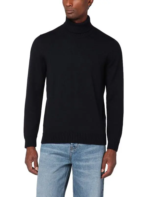 DRUMOHR Wool Turtleneck - Blue