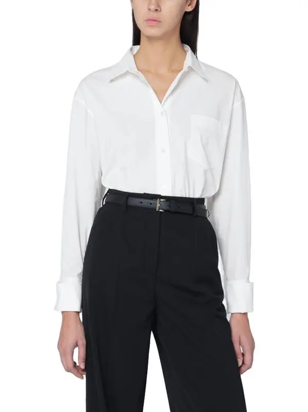 THE ROW Cotton Poplin Shirt - White