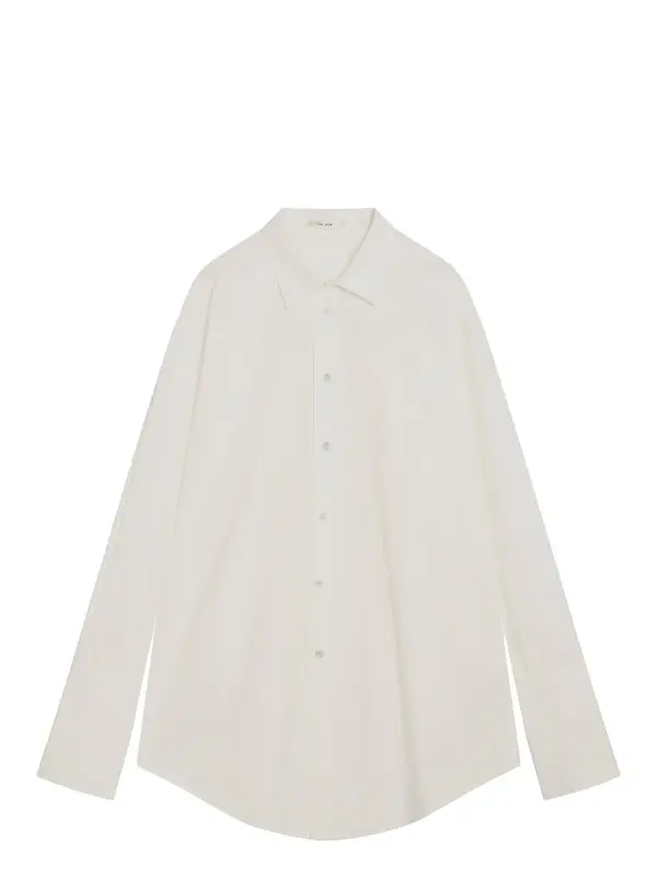 THE ROW Cotton Poplin Shirt - White
