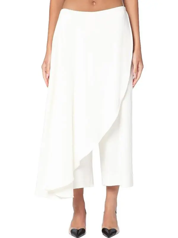Alaïa Asymmetrical Trouser Skirt - White