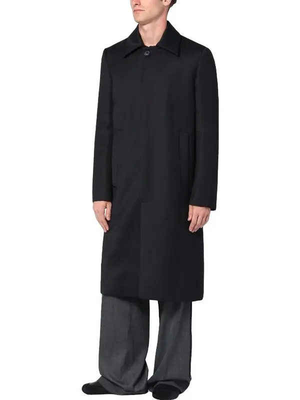 MAISON MARGIELA Wool-blend Coat - Black
