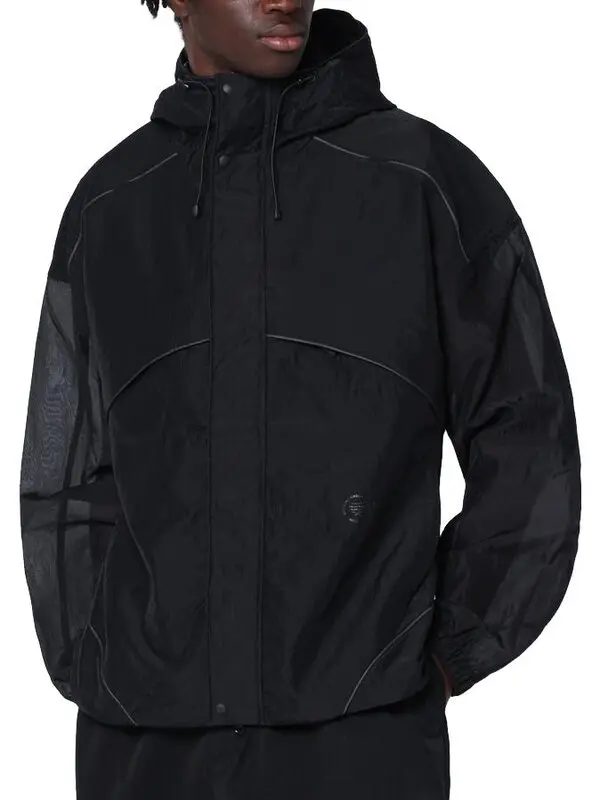 PURPLE MOUNTAIN OBSERVATORY Ripstop Mesh Zip-up Jacket - Black