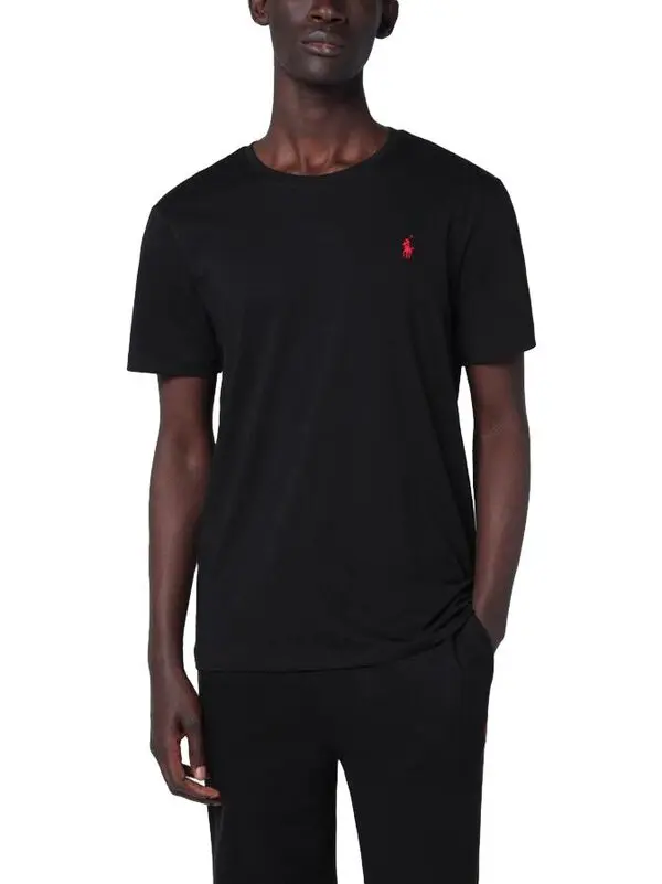 Polo Ralph Lauren T-shirt In Cotton Custom Slim-fit - Black