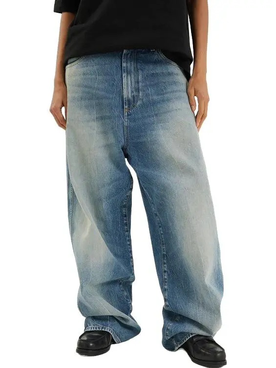 1989 STUDIO Washed Denim Wide-leg Jeans - Blue