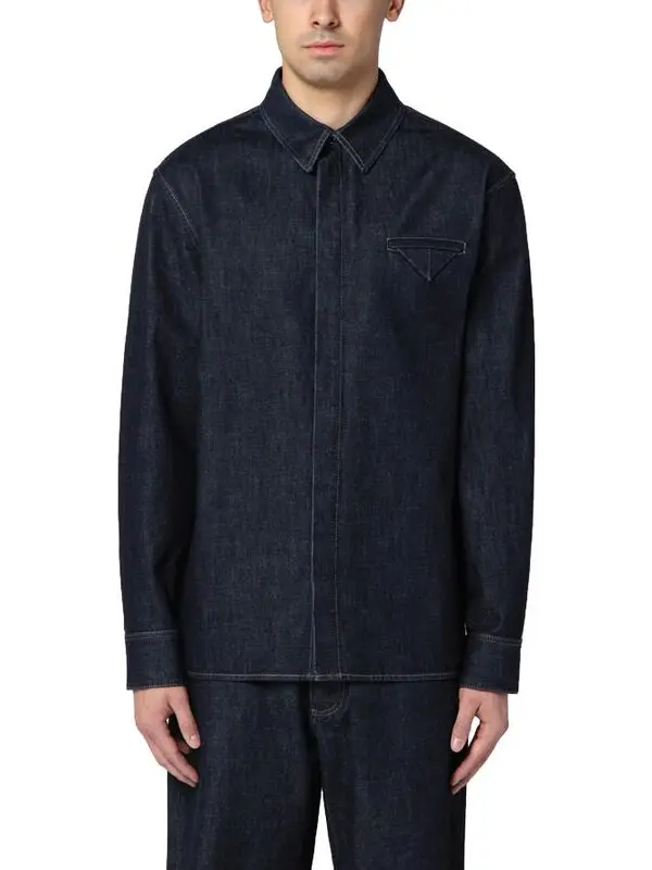 Bottega Veneta Denim Indigo Shirt - Blue