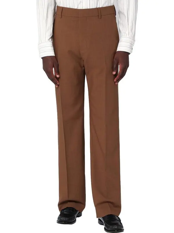 Ami Wool Trousers - Brown
