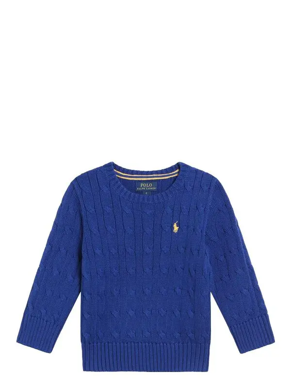 Polo Ralph Lauren Cable-knit Crewneck Sweater - Blue