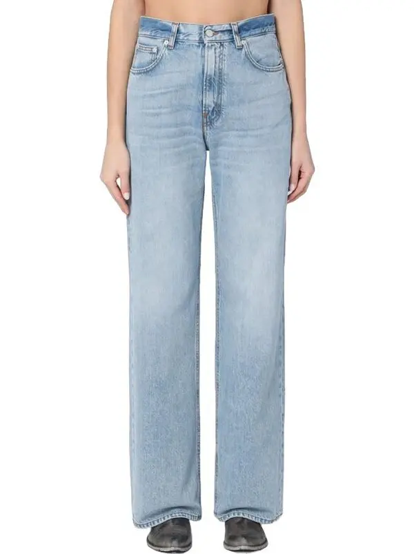 HAIKURE Bethany Light Wash Wide Leg Jeans - Blue
