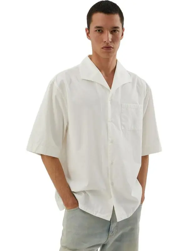 1989 STUDIO Bowling Shirt - White