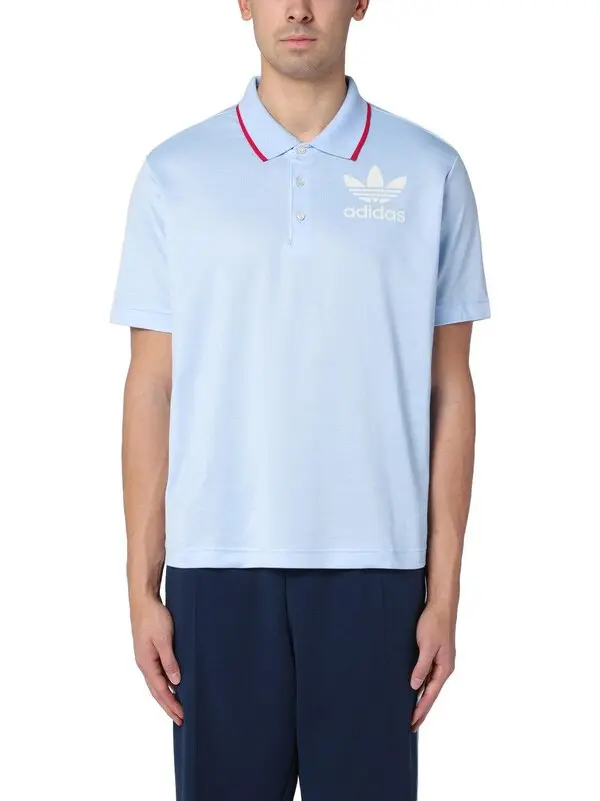 WALES BONNER X ADIDAS Light Polo Shirt With Logo - Blue