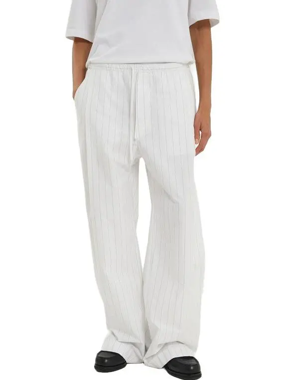 1989 STUDIO Striped Boxy Pants - White