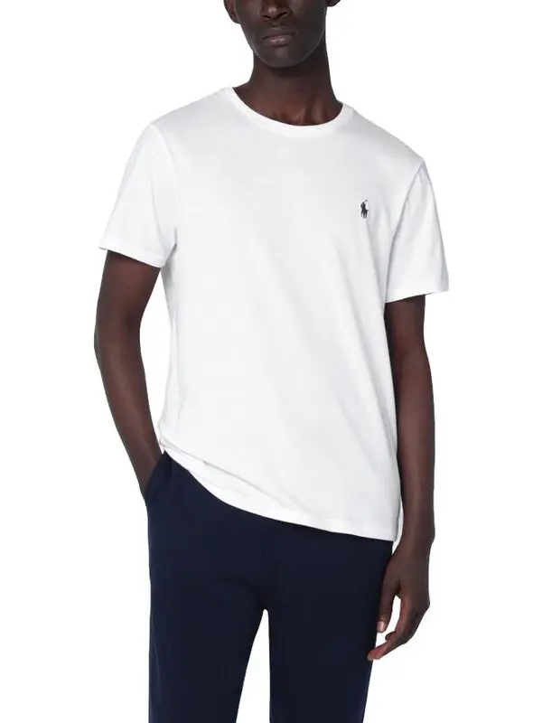 Polo Ralph Lauren T-shirt In Cotton Custom Slim-fit - White