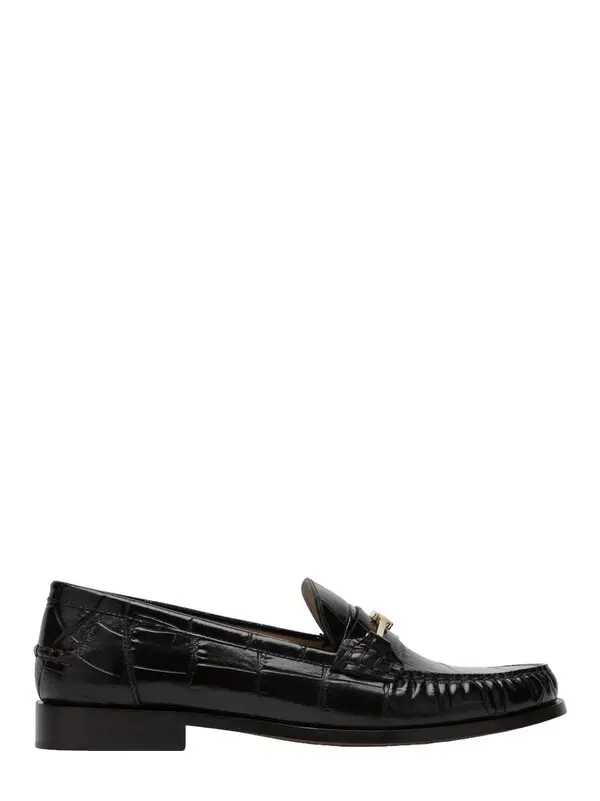 FERRAGAMO Vara Chain Moccasin - Brown