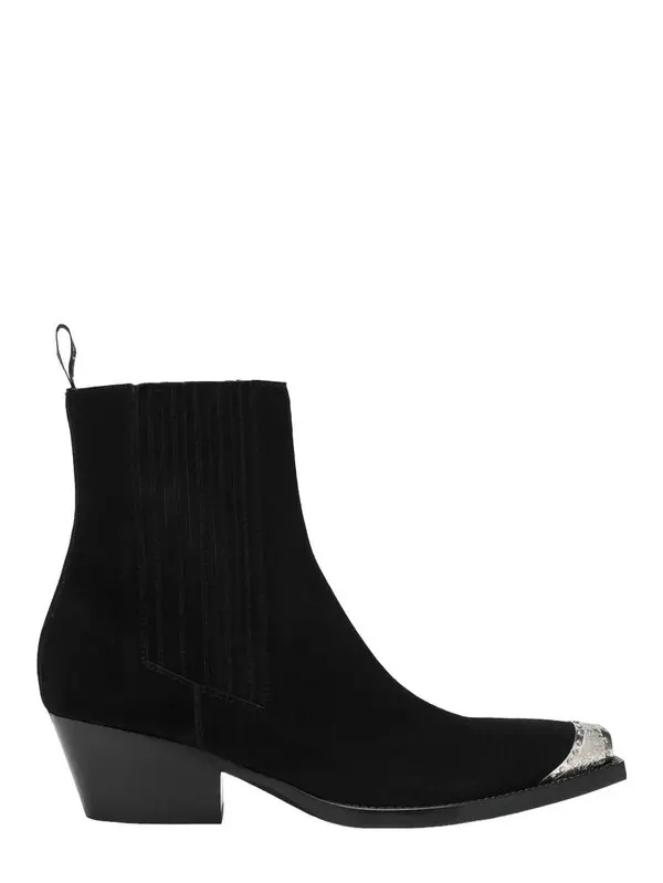 Sartore Suede Ankle Boots - Black