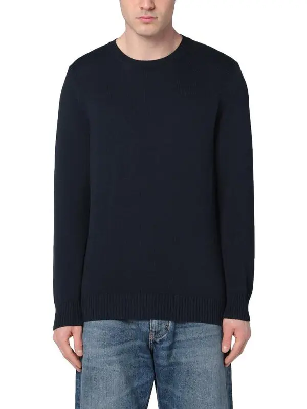 DRUMOHR Cotton Crew Neck Sweater - Blue