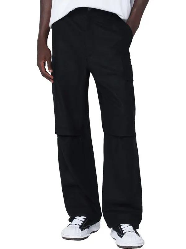 DARKPARK Saint Wool Cargo Trousers - Black