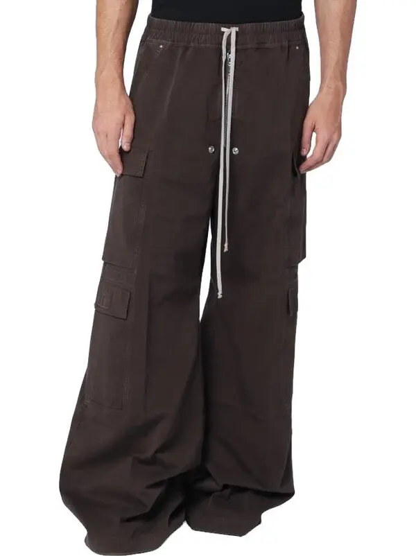 Rick Owens Nylon Double Cargo Jumbo Belas Trousers - Brown