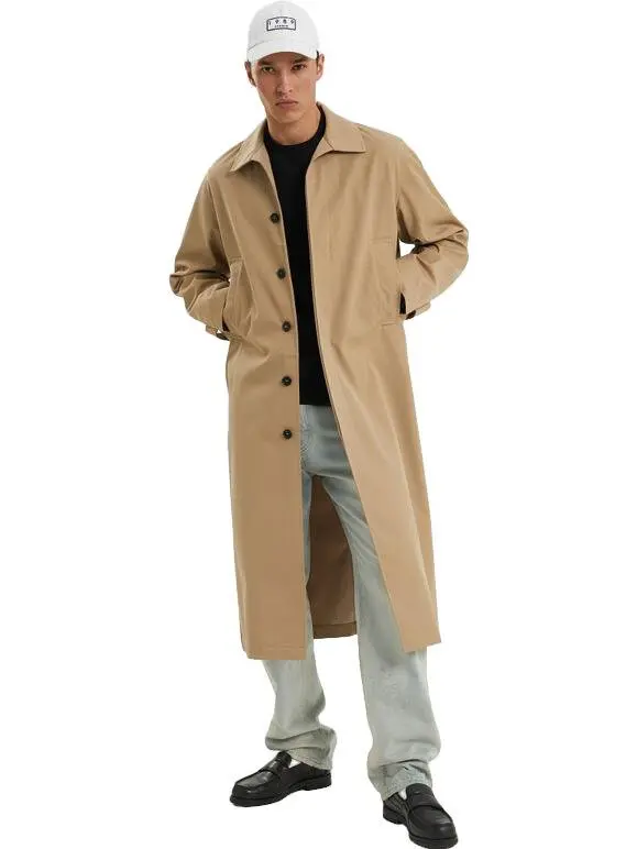 1989 STUDIO Cotton Blend Trench Coat - Beige