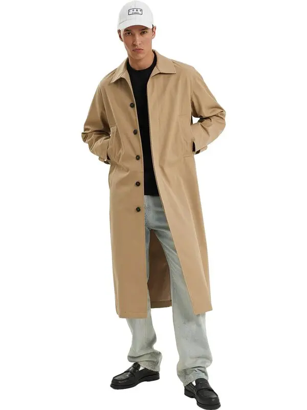 1989 STUDIO Mackintosh Coat - Beige