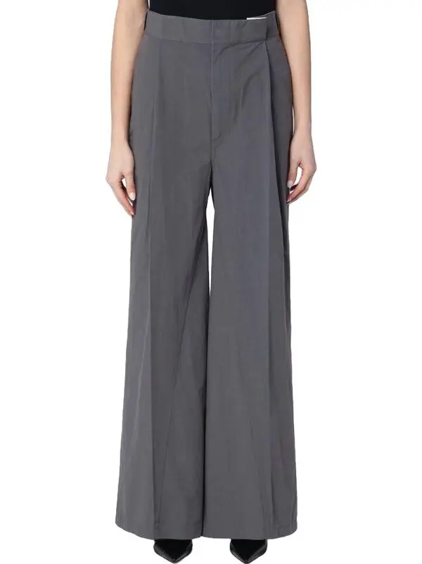 MAISON MARGIELA Pleated Wide Leg Trousers - Grey