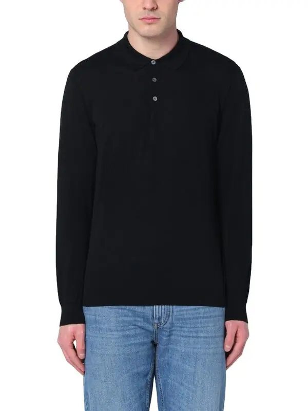 DRUMOHR Cotton Polo Shirt - Black
