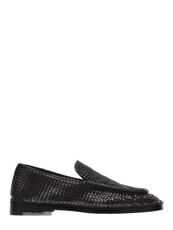 Bottega Veneta Woven Leather Moccasins - Brown
