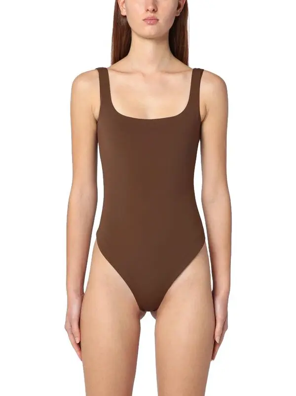 ENTIRE STUDIOS Nylon-blend Bodysuit - Brown