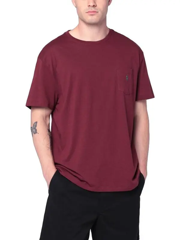 Polo Ralph Lauren Wine Cotton T-shirt Classic-fit - Red