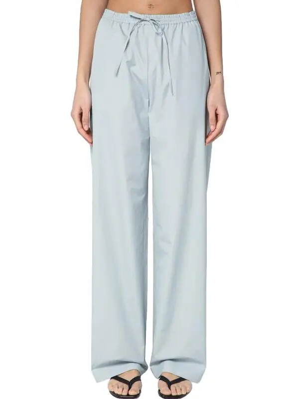 Loulou De Saison Cotton Trousers - Light Blue