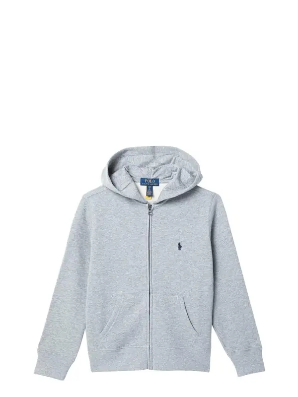 Polo Ralph Lauren Cotton-blend Zip-up Sweatshirt - Grey
