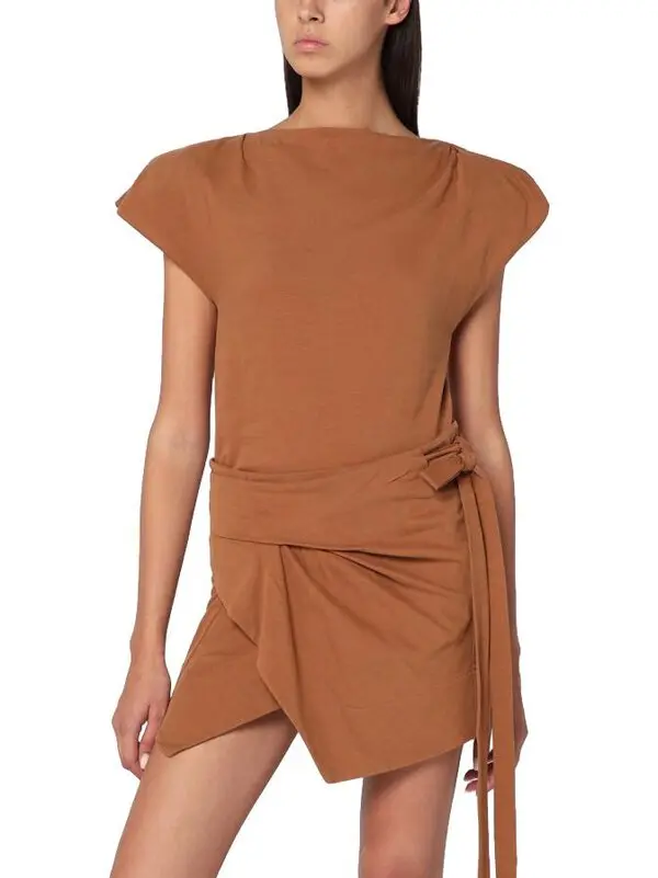 Isabel Marant Asymmetrical Sebani T-shirt - Brown