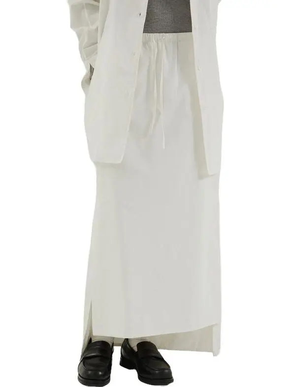 1989 STUDIO Long Asymmetric Skirt - White