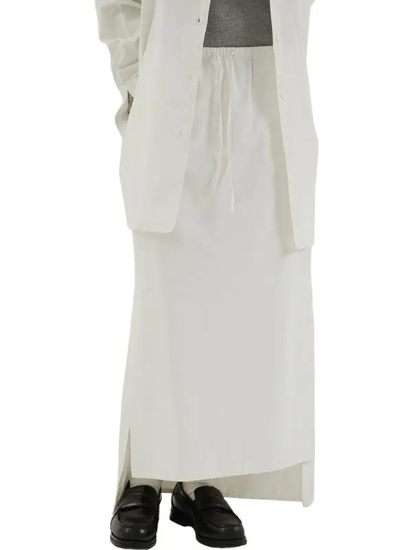 1989 STUDIO Long Asymmetric Skirt - White