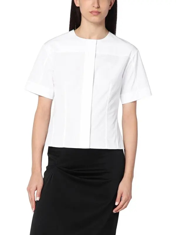 Alexander McQueen Corset Poplin Shirt - White