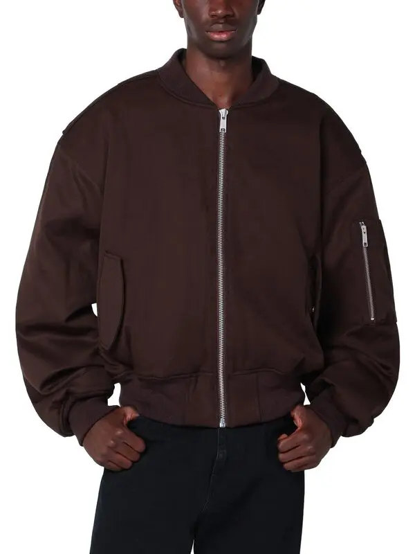 ENTIRE STUDIOS Wool Bomber Jacket - Brown