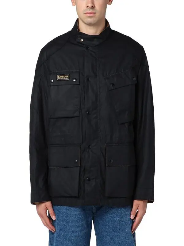 Barbour Waxed International Jacket - Black