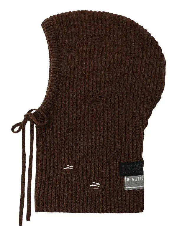 MAISON MARGIELA Wool-blend Hood - Brown