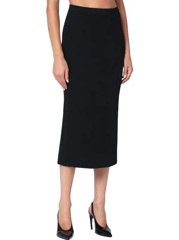 Givenchy Midi Pencil Skirt With Pleated Detail - Black