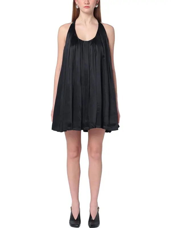 Loewe Viscose Trapeze Mini Dress - Black