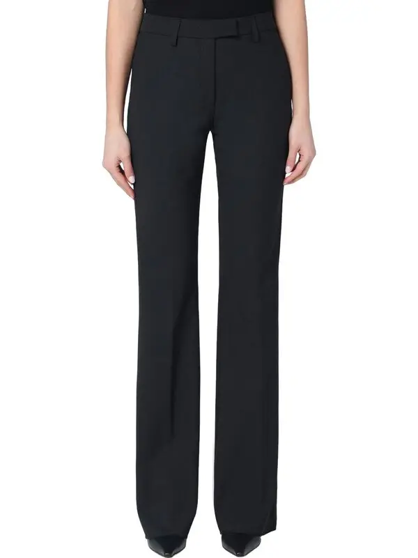THELATEST Viscose Blend Trousers - Black
