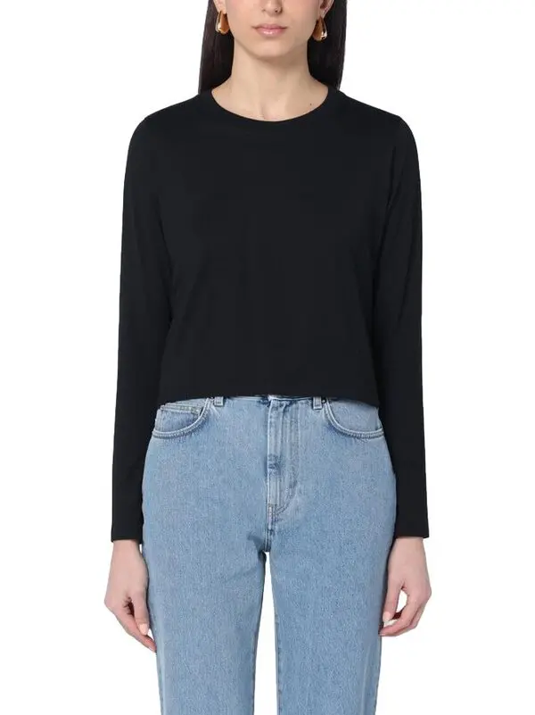 Loulou De Saison Cotton Crew-neck T-shirt - Black