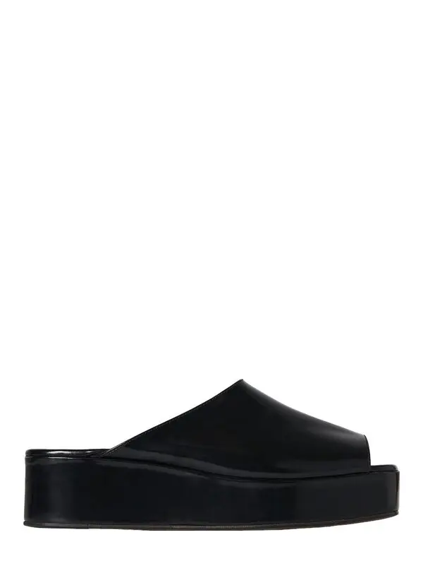 THE ROW Emi Flatform Sandals - Black