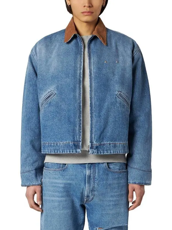 1989 STUDIO Denim Worker Jacket - Light Blue