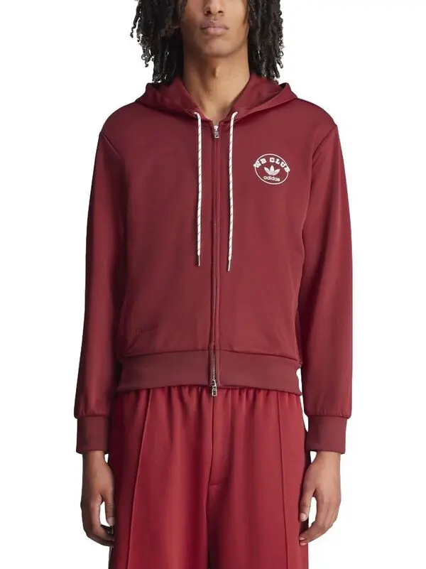 WALES BONNER X ADIDAS Hooded Sweatshirt - Burgundy