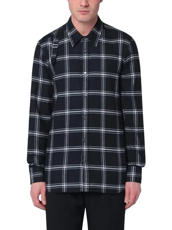 Alexander McQueen Cotton Flannel Checkered Shirt - Print