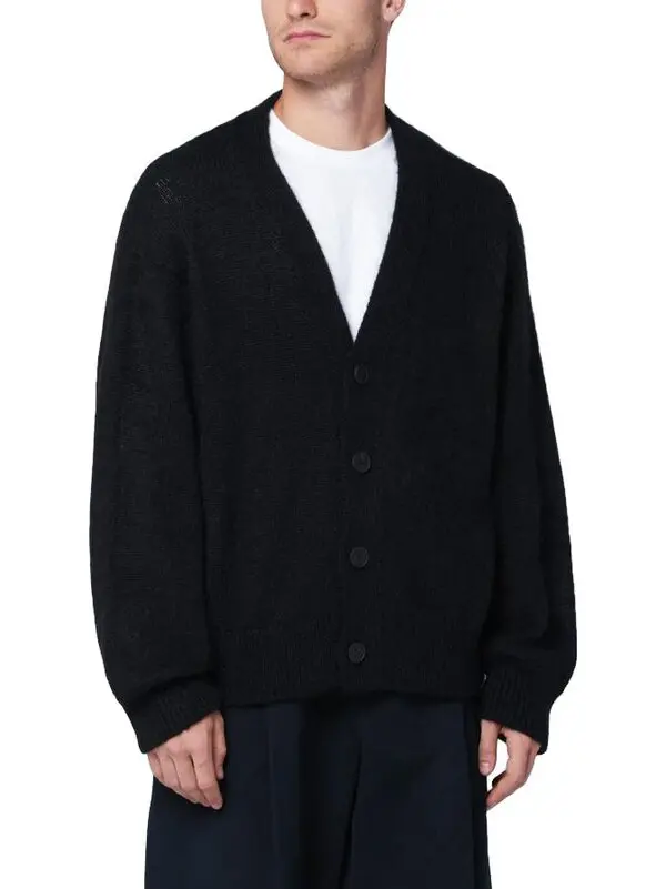 Studio Nicholson Mohair-blend Cardigan - Black