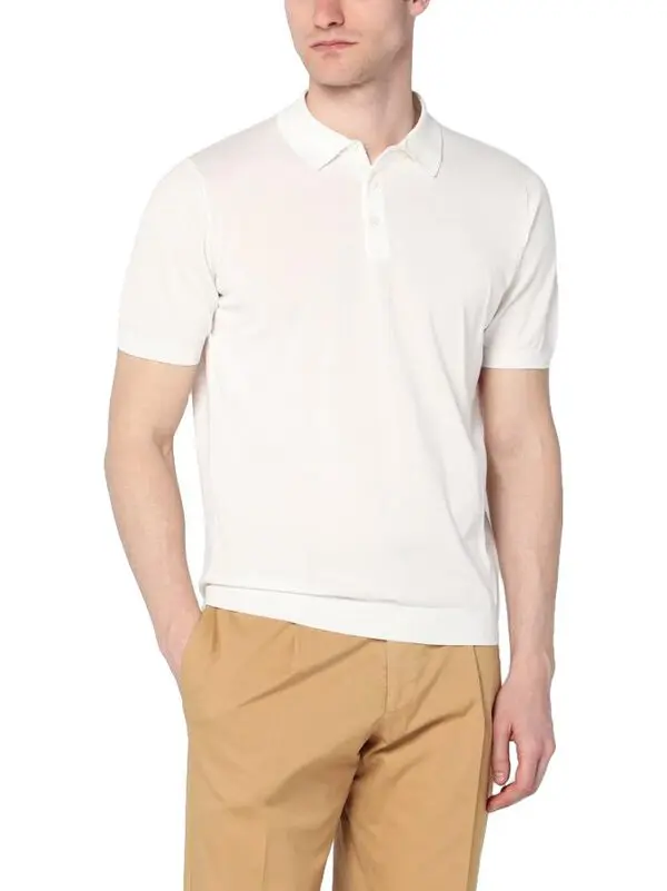 DRUMOHR Milky Polo Shirt In Cotton - White