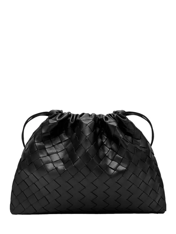 Bottega Veneta Medium Intrecciato Pouch - Black
