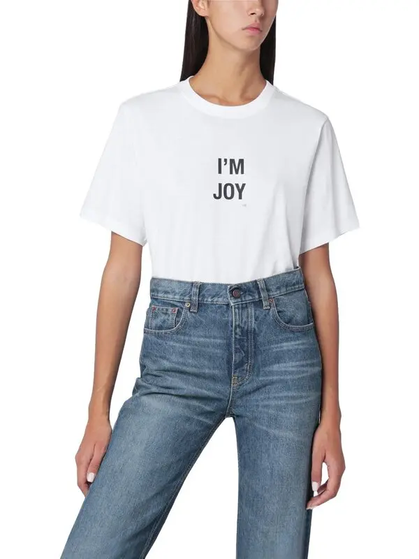 Victoria Beckham I'm Joy Cotton T-shirt - White