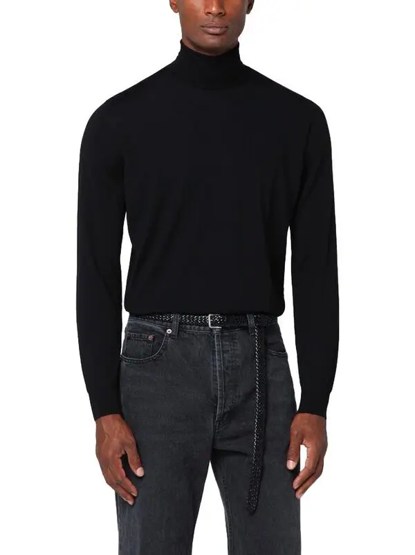 DRUMOHR Wool Turtleneck Sweater - Black